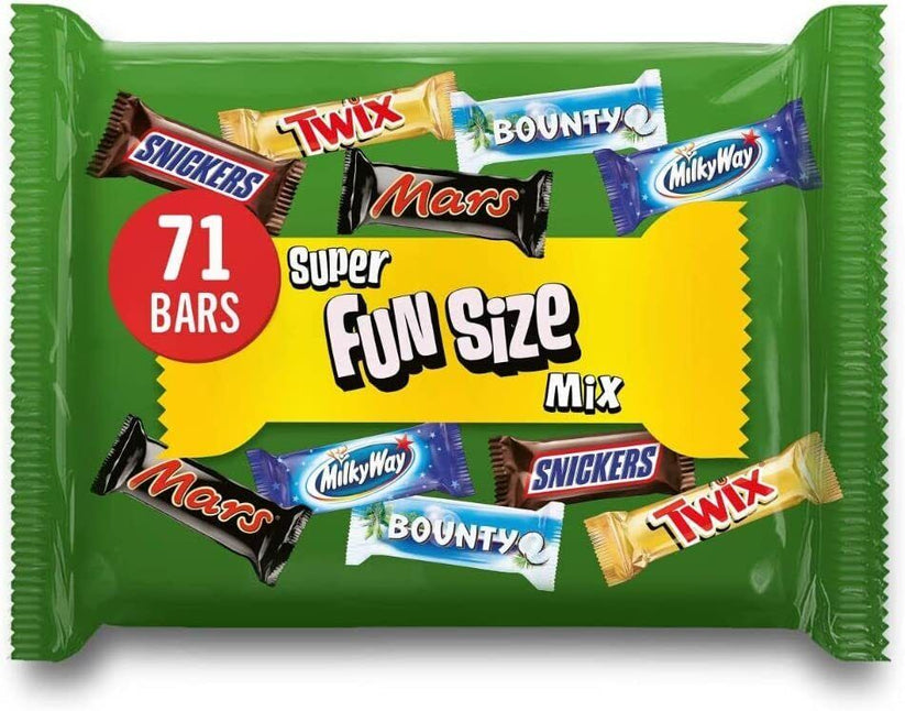 Mars Super Fun Size Mix 71 Bars Variety Assorted Minis Chocolate Bars ...