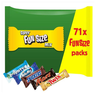 Mars Super Fun Size Mix 71 Bars Variety Assorted Minis Chocolate Bars ...